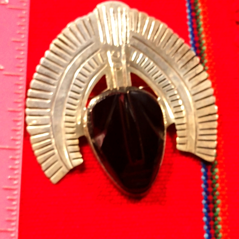 Aztec Pin From Mexico - Gem